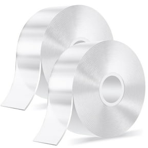 2 Rolls Clear Double Sided Strong Adhesive Tape, 2mm x 55 Yards Acrylic ...