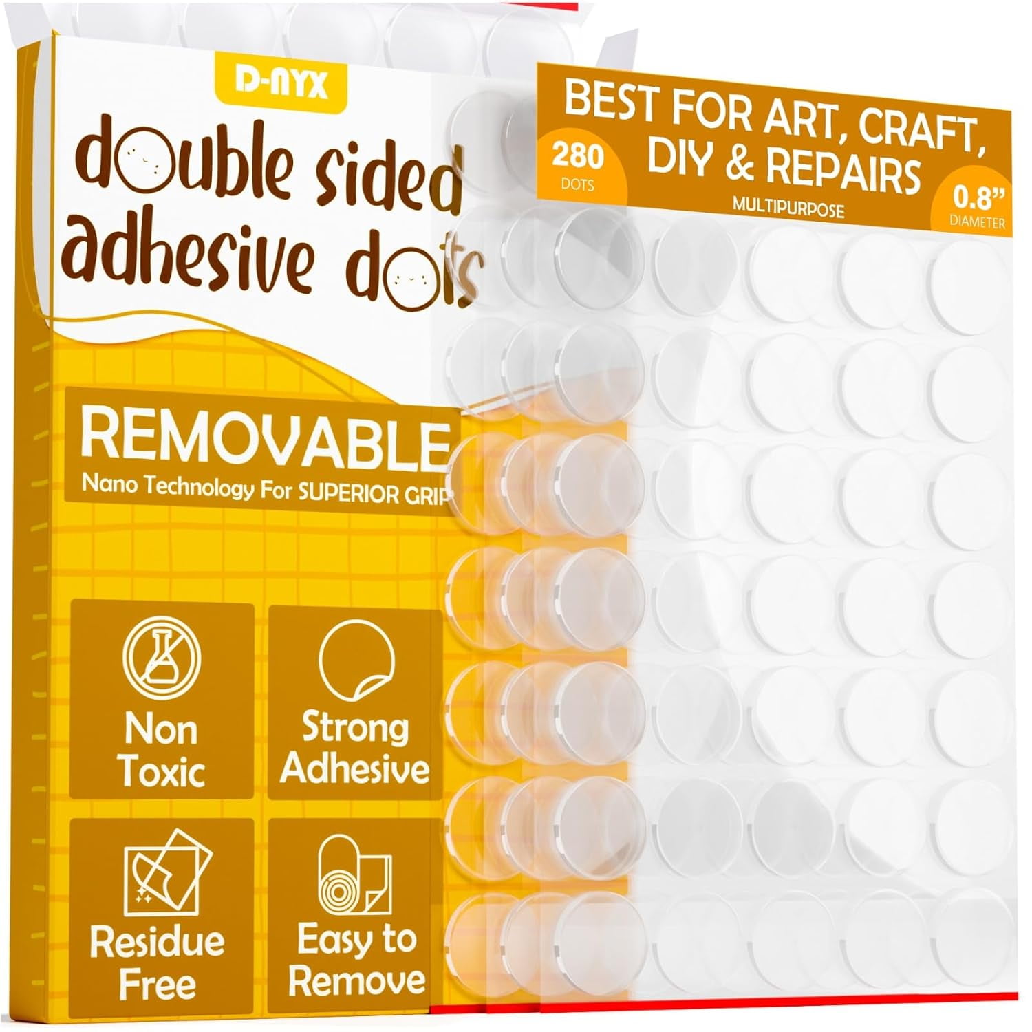 Double Sided Tape Sticky Dot Stickers 280, 350, 450, 550 or 700 Pack ...
