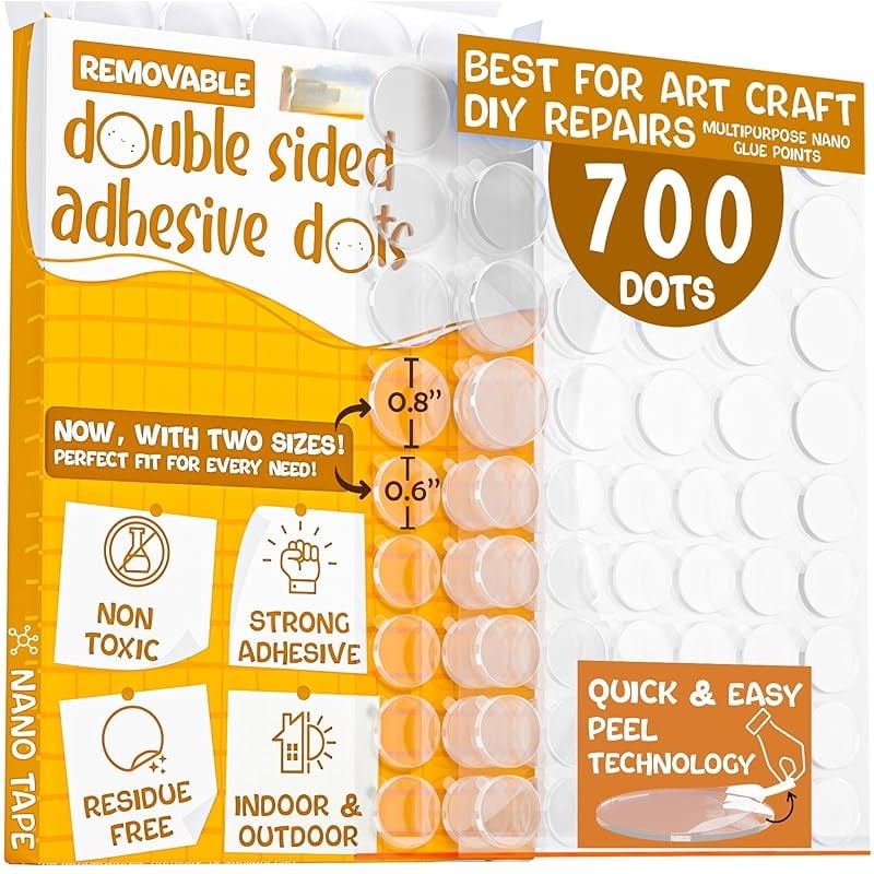 Double Sided Tape Sticky Dot Stickers 280, 350, 450, 550 or 700 Pack ...