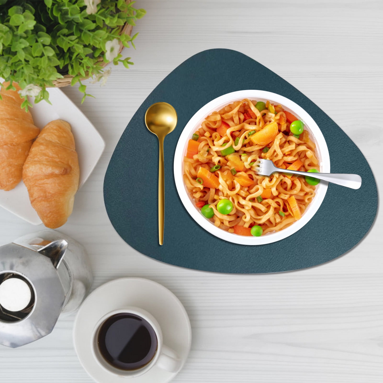 Double Sided Tea Cup Cushion, Household Desk Mat, Water Drop Shape ...