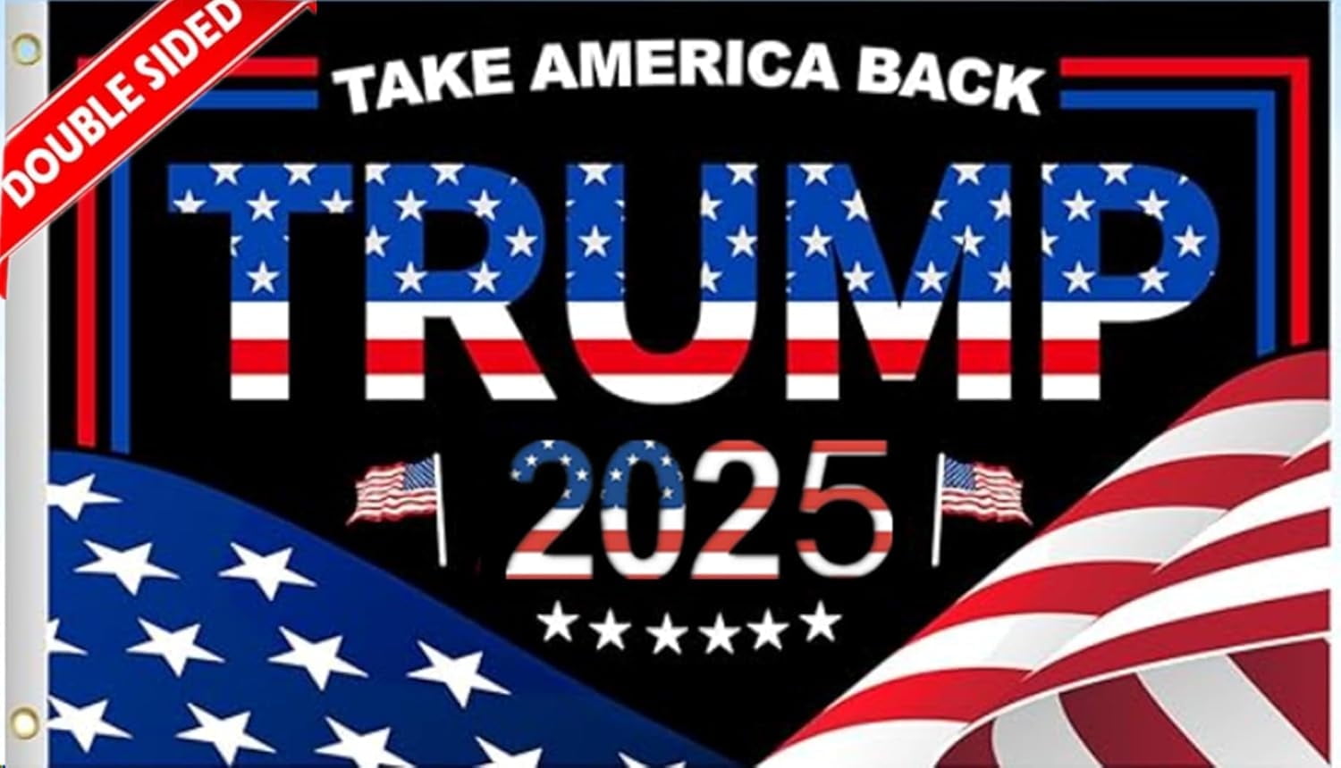 Double Sided Trump 2025 Flag 3x5FT President Trump Flag,Take America ...