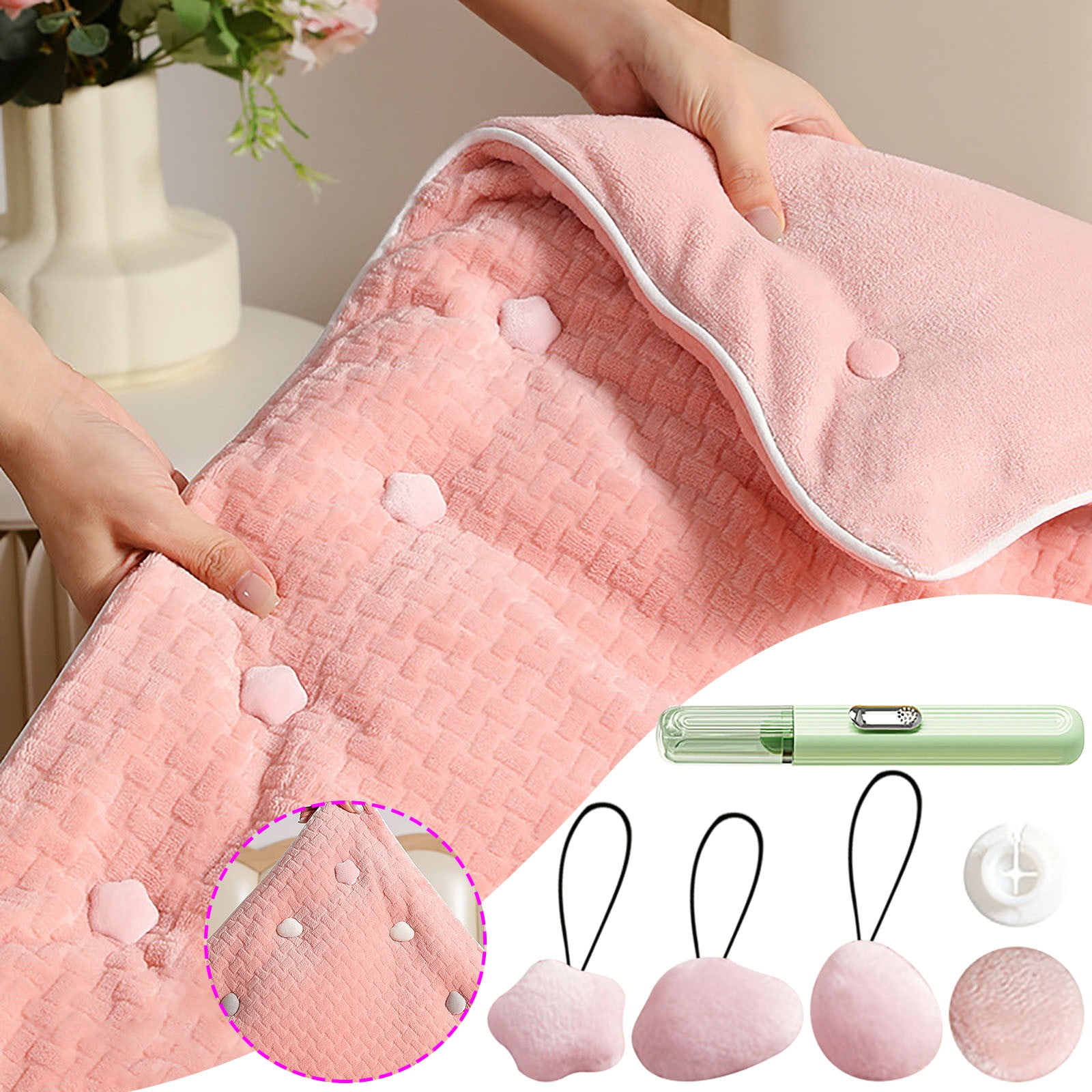 Double-Sided Velvet Quilt Fastener, Plus Velvet Thread Buckle, Seamless ...