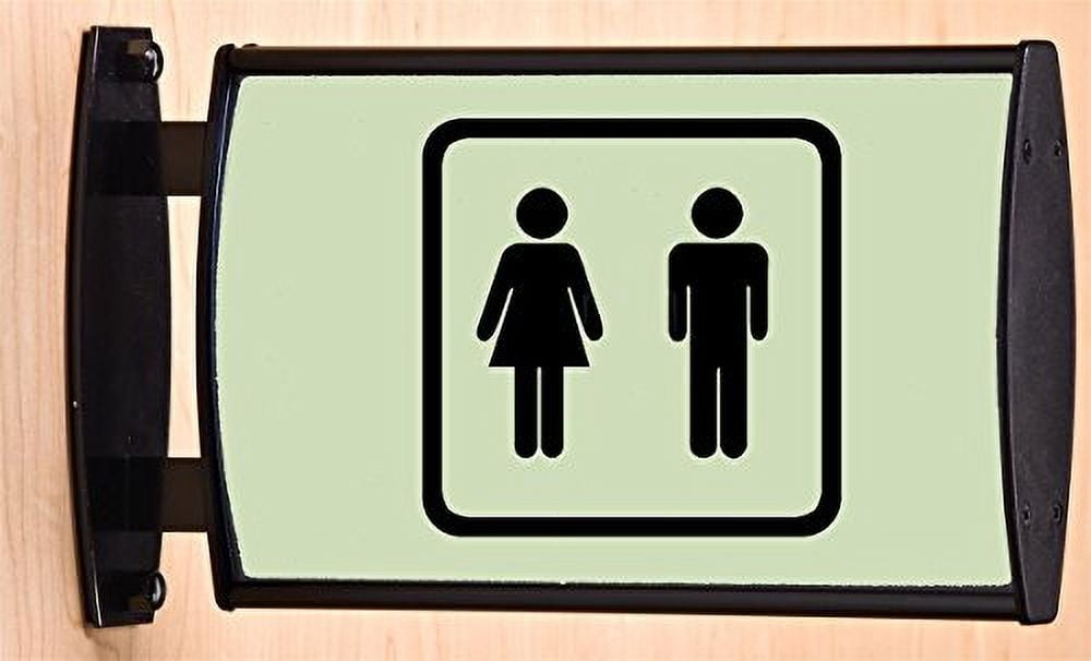 Double-Sided Wall Sign with Curved Design for9 x 5.75-Inch Graphics ...