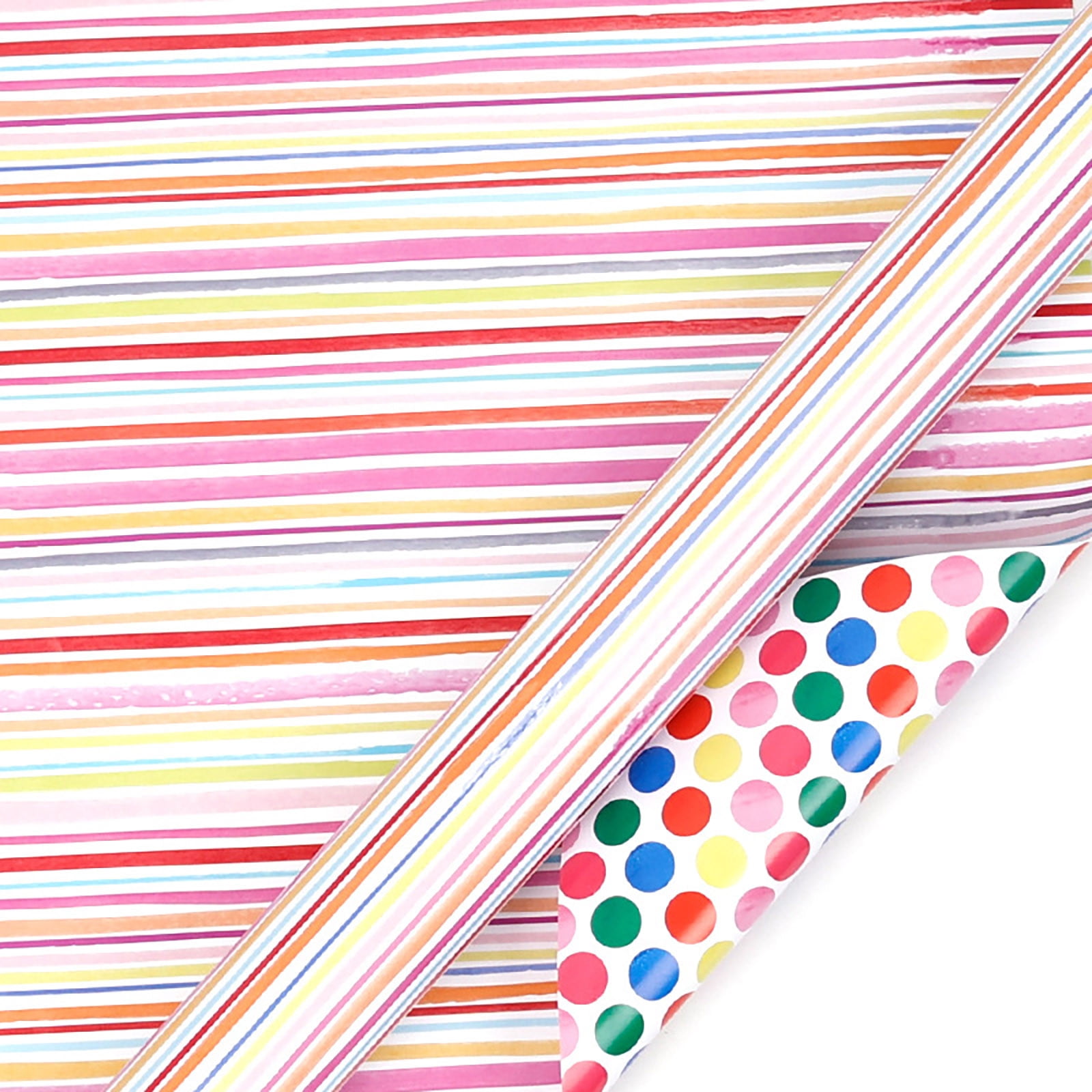 Double-Sided Watercolor Gift Wrapping Paper Roll | Thick 80 GSM ...