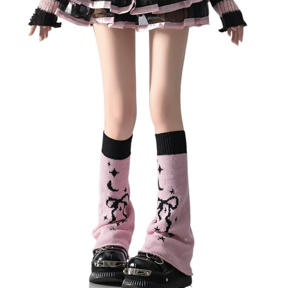 Double Sided Wear Butterfly Bows Graphics Leg Warmers for Girl's ...