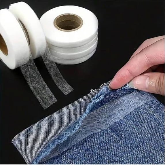 Double Sided White Black Fusible Sewing Fabric Glue Tape, 70 Yards ...
