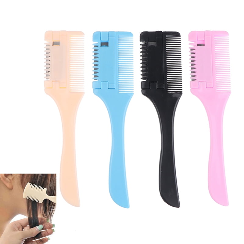 Double Sides Hair Cutting Thinning Hair Razor Comb Trimmer With Blades ...