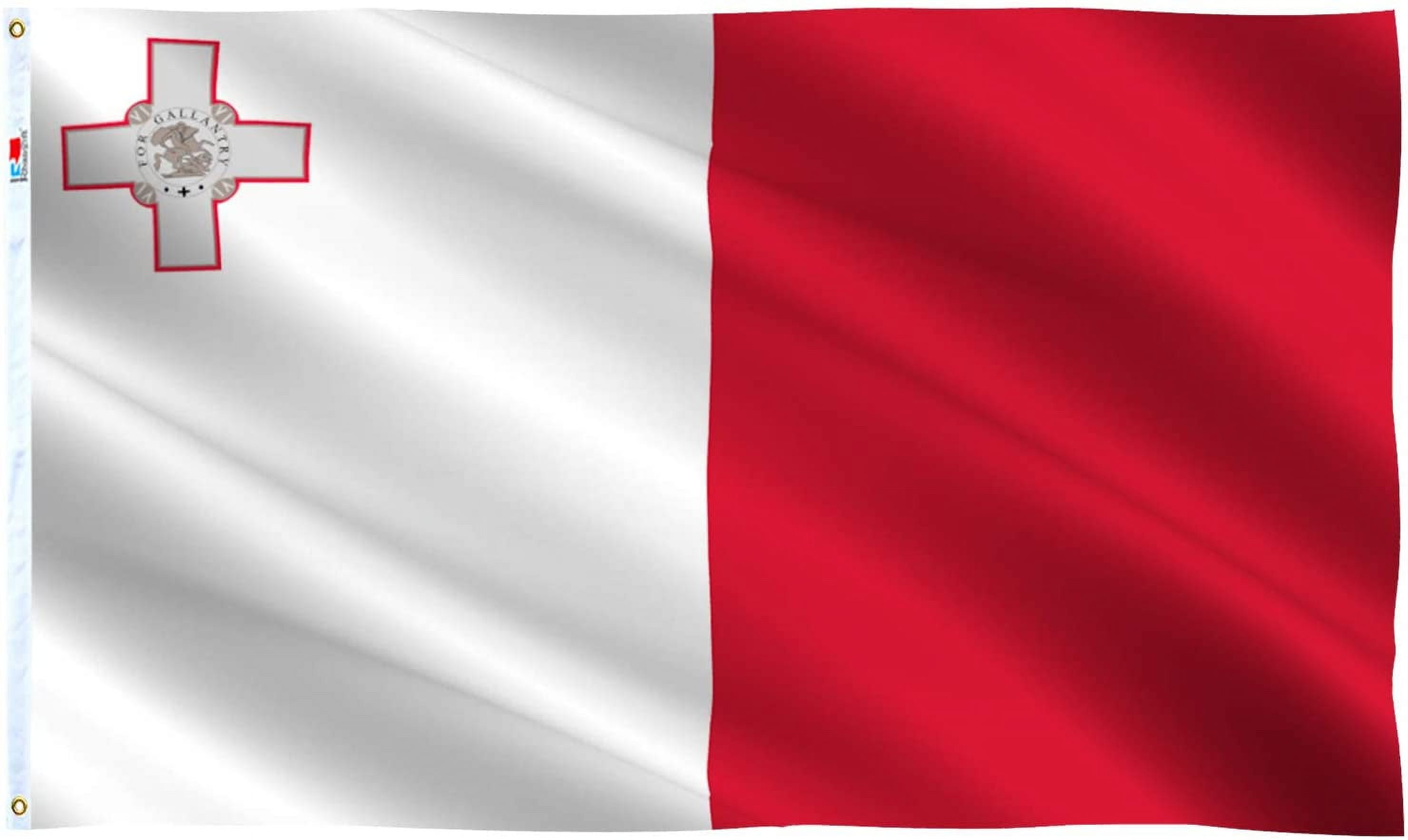 Double Sides Malta Flag New- Large For Moderate Outdoor Indoor Maltese ...
