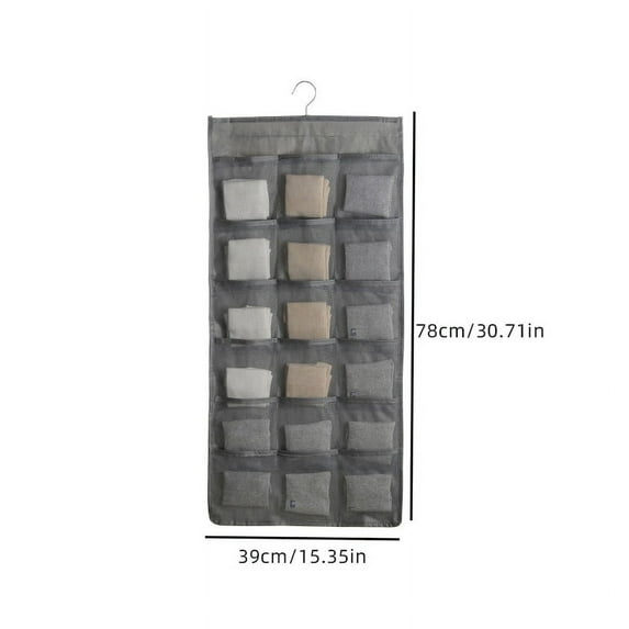 Double Sides Underwear Storage Hanging Bag Dormitory Home Wardrobe ...