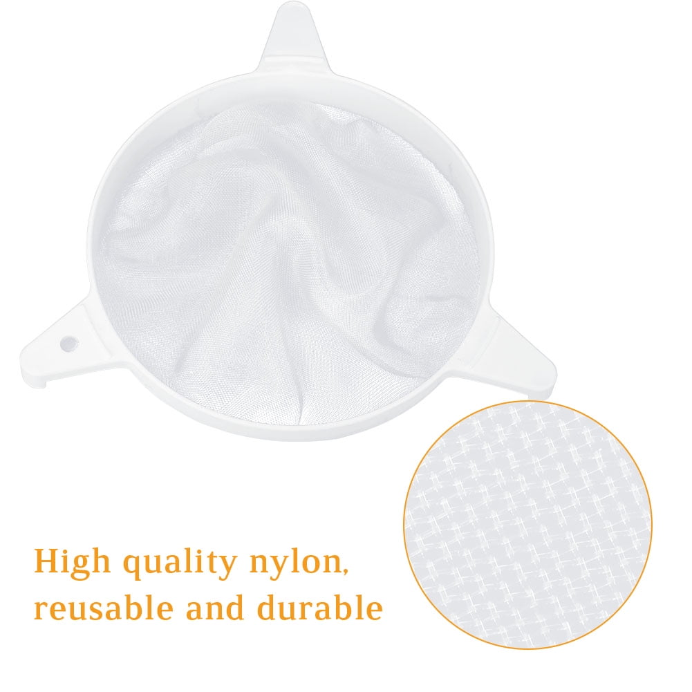 Double Sieve Honey Strainer, Quality Plastic Nylon, Easy Grip Handles ...