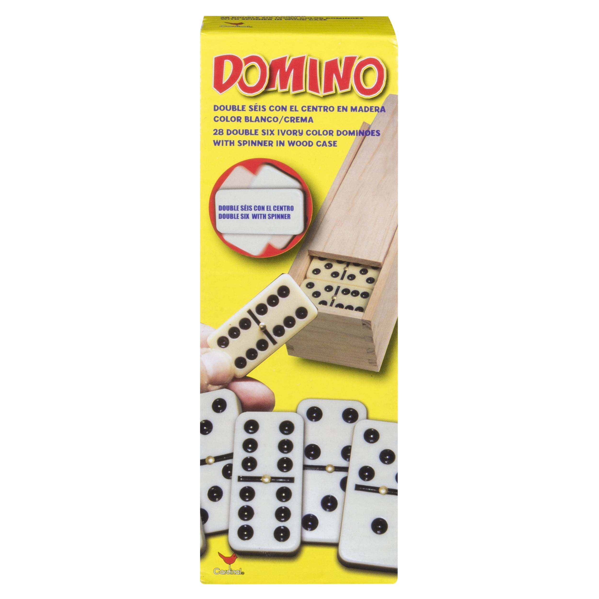 Double Six Dominoes in Wooden Case - Walmart.com