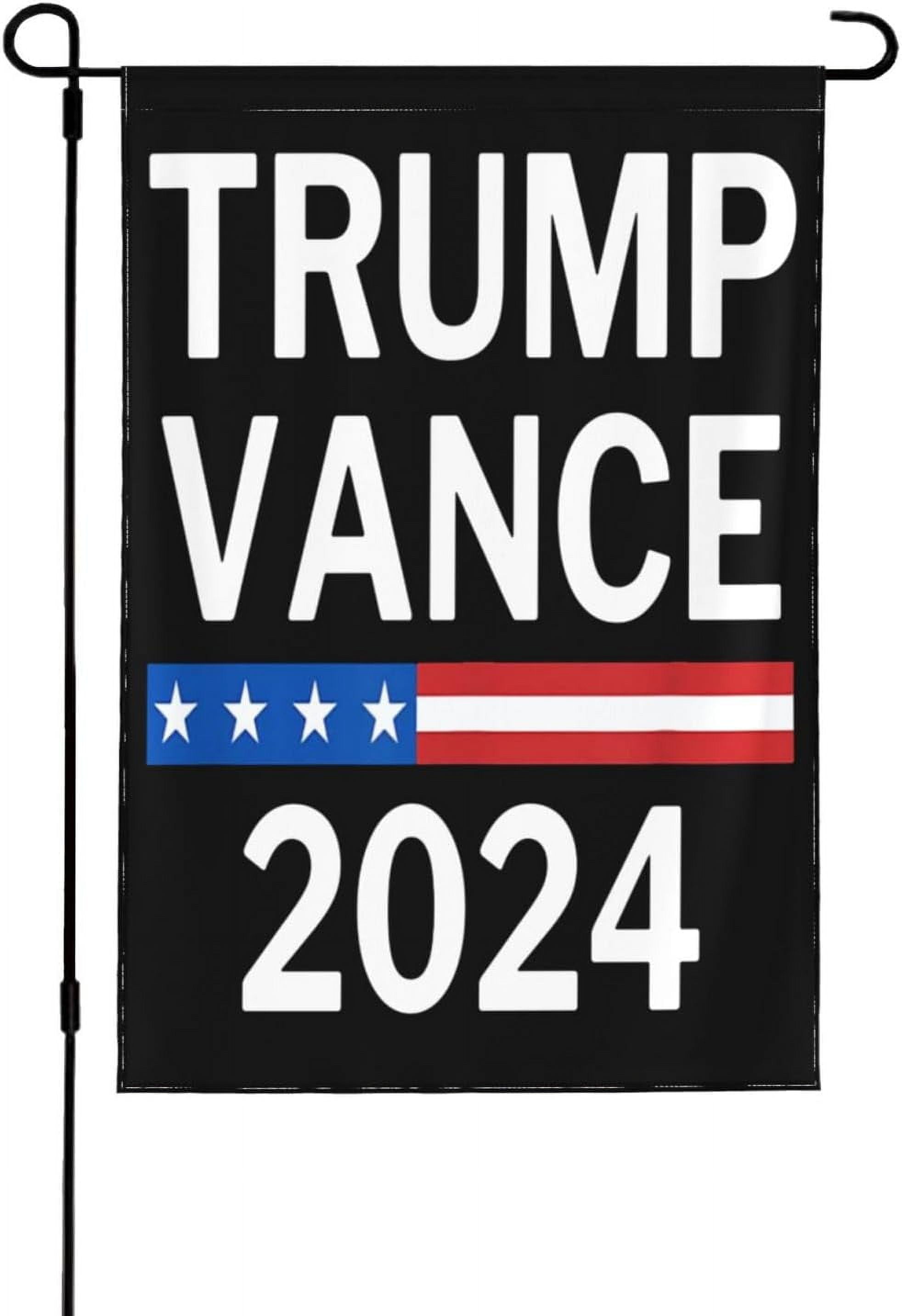 Double Sized Flag 12x18 Trump-Vance 2024 Garden Flag Donald Trump 2024 ...