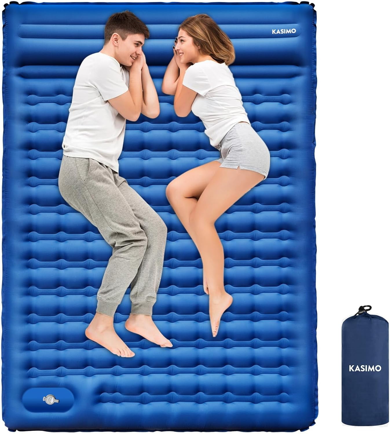Double Sleeping Pad for Camping,5" Ultra-Thick 1.4x2M for 2 Person with ...