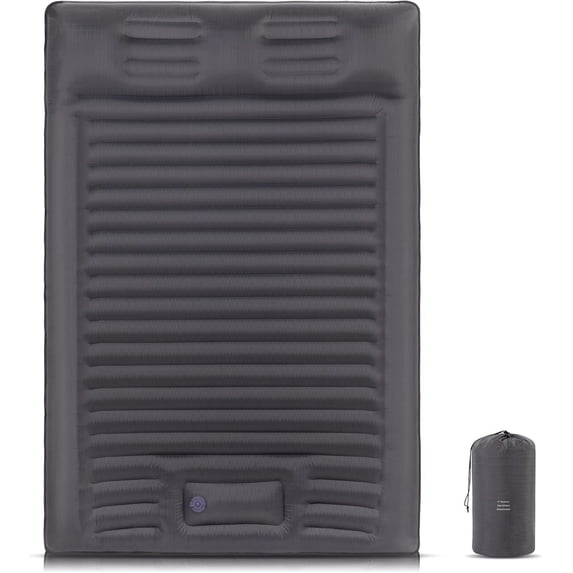 Double Sleeping Pad for Camping, Extra Thick 6" Camping Mattress 2 ...