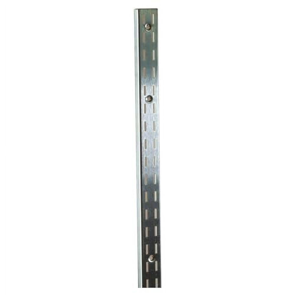 Double Slot Wall Standard 72' with 1' Slots on 1' Centers, Satin Zinc ...
