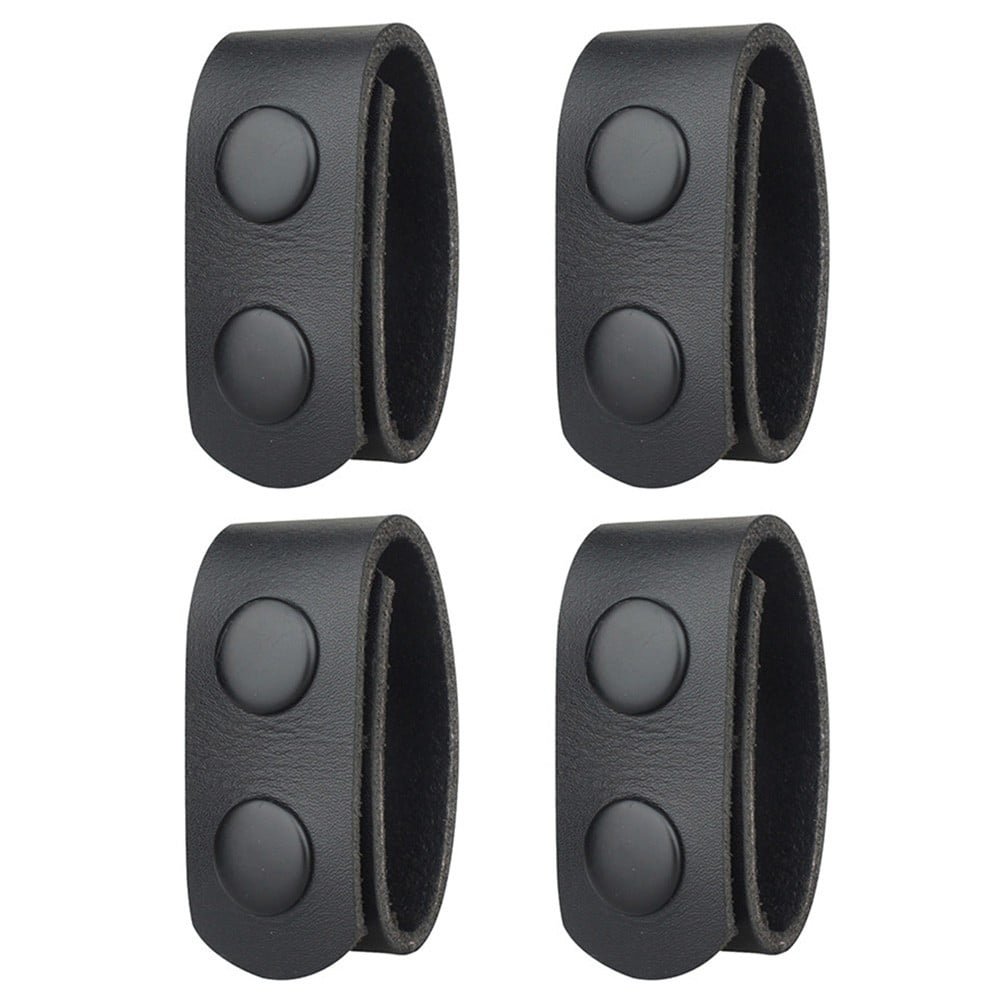 Double Snap Belt Keepers for Duty Belt Leather Military Belt Keeper for ...