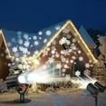 Double Snowflake Christmas Projector Lights Outdoor for Festive Holiday ...