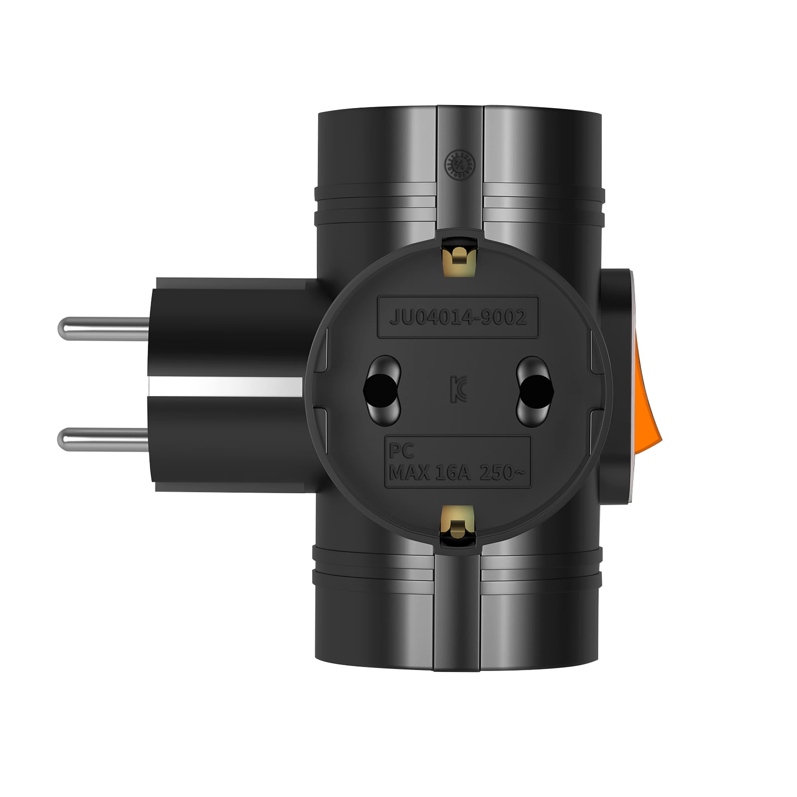 Double Socket Extender with Switch, European German Standard Plug ...