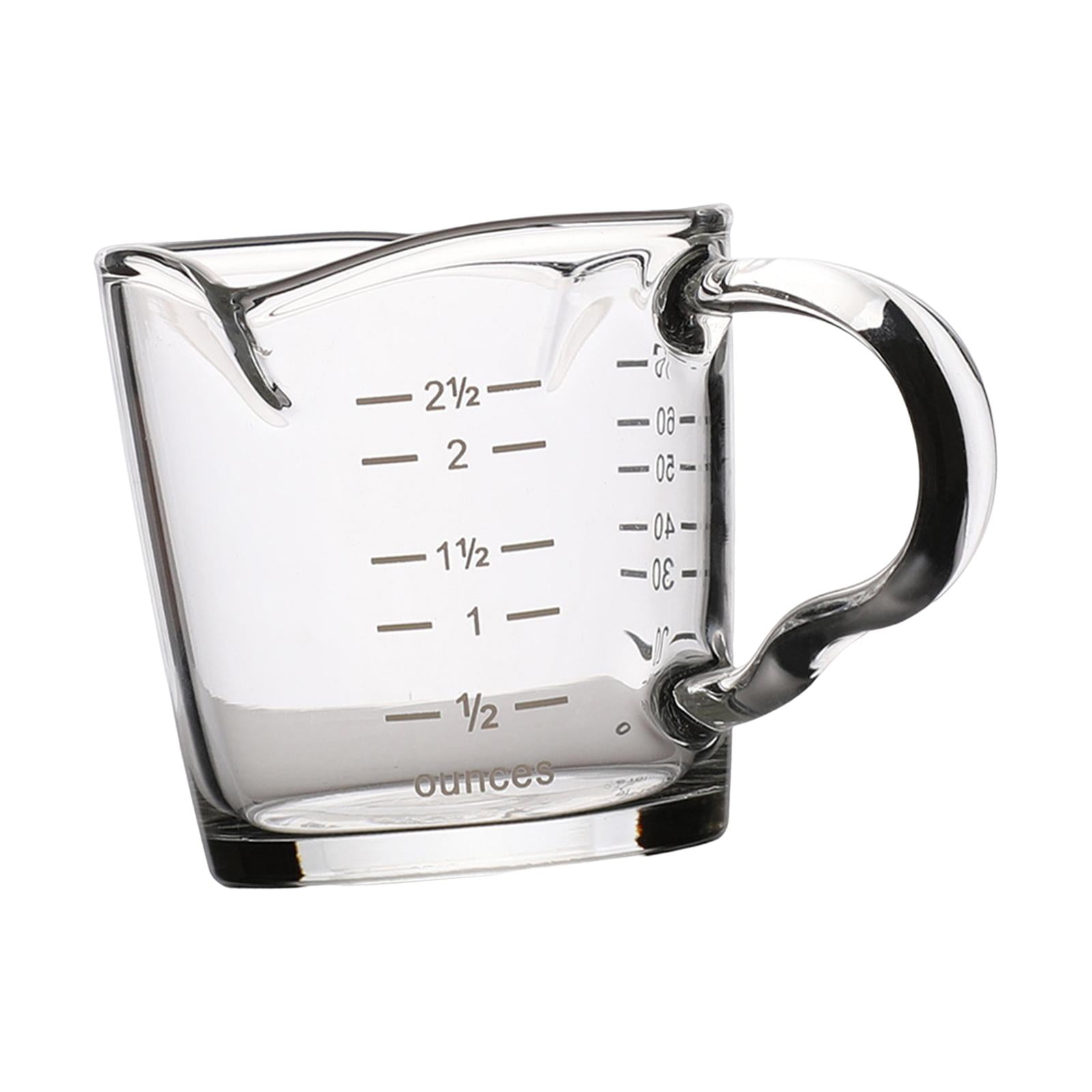 Double Spouts Measuring Triple Pitcher Espresso Measuring Cup for Cafe ...