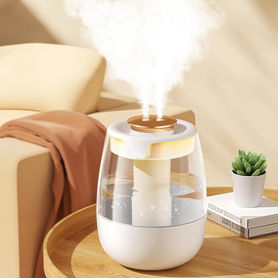 Double Spray Air Humidifier for Bedroom,1.3L Quiet Cool Mist Humidifier ...