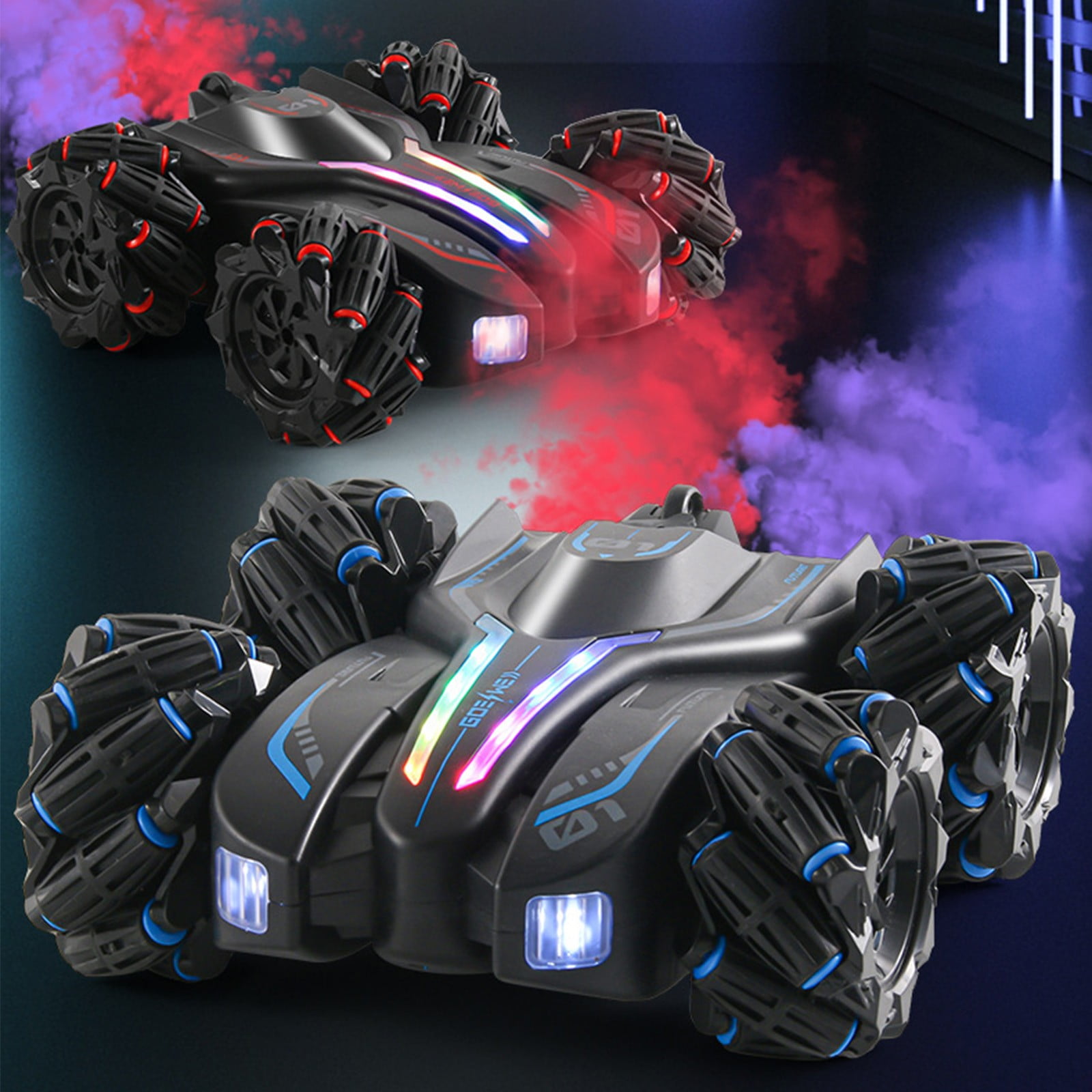 Double Spray Remote Control Stunt Drift Car, 360° Rotating 4WD RC Car ...