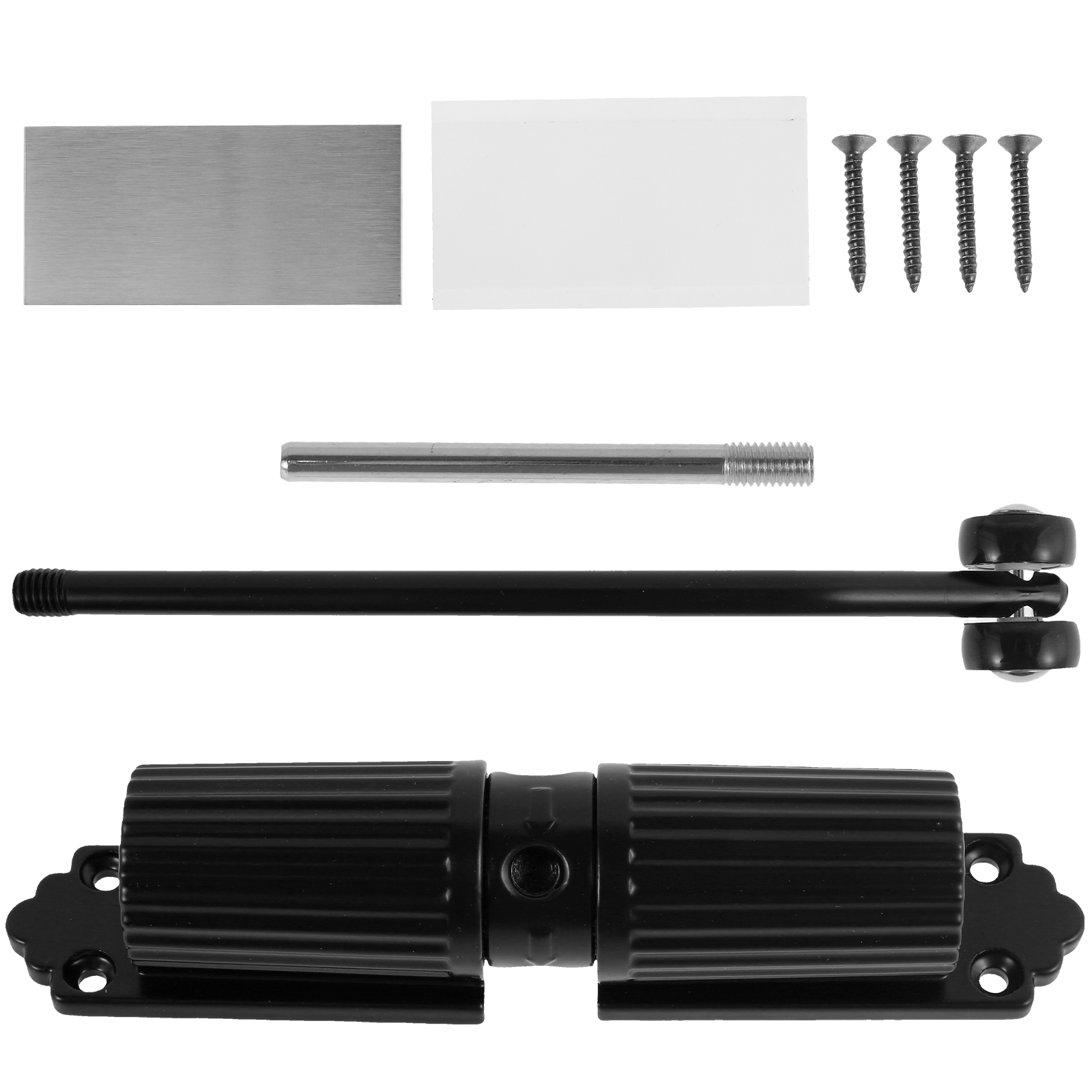 Double Spring Door Closer Aluminum Alloy Automatic Door Closer Quiet ...