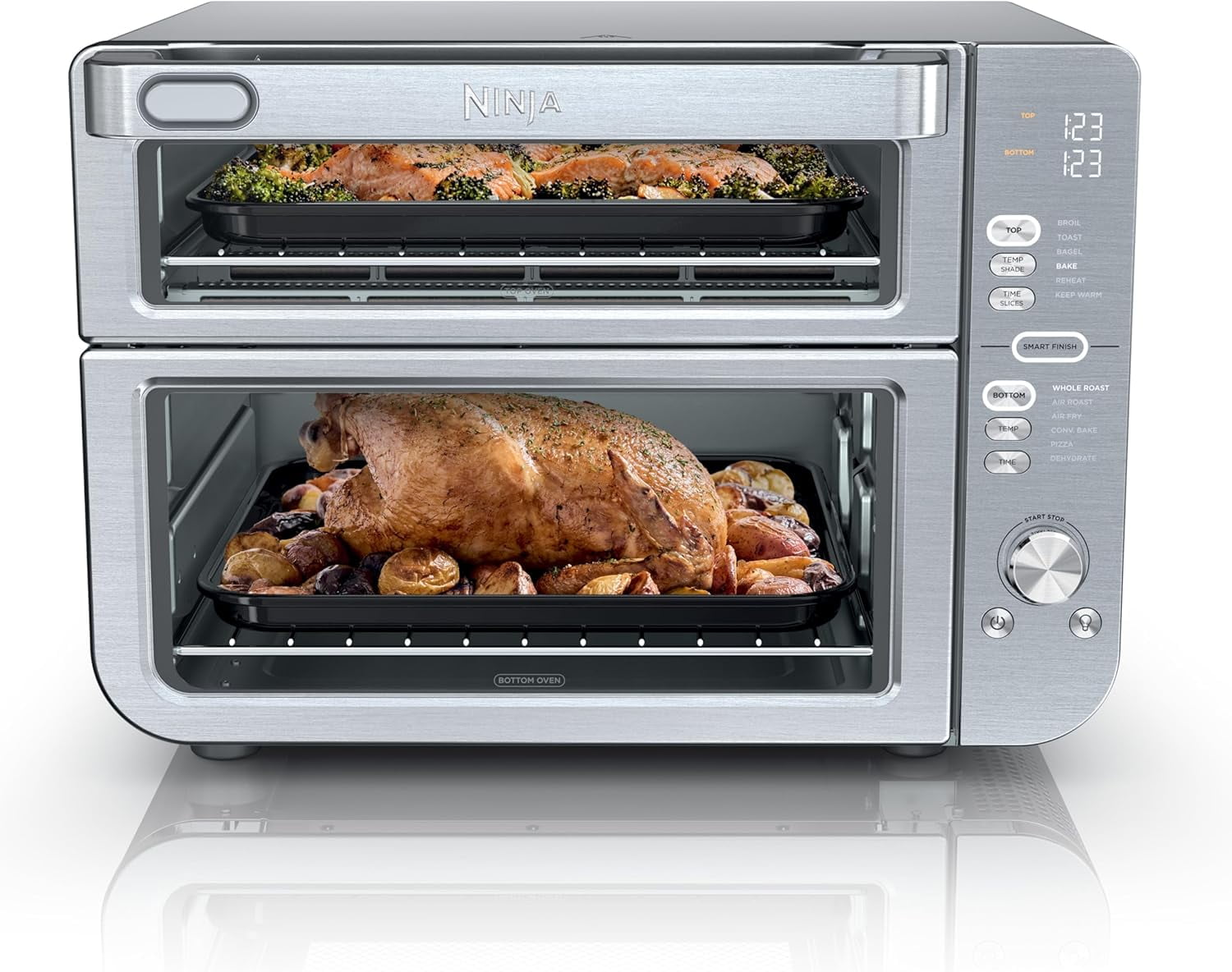 Double Stack XL Countertop Oven & Air Fryer, 12-in-1, Flexdoor ...