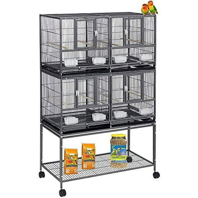 Double Stackable Center Divided Side Nesting Box Doors Breeder Breeding ...