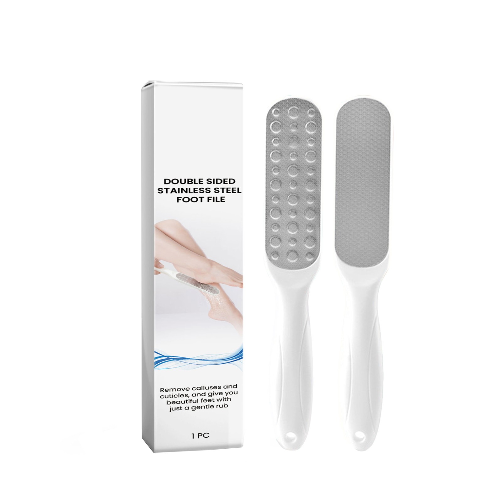 Double Stainless Steel Foot File and Keratin Making the Feet Smooth ...