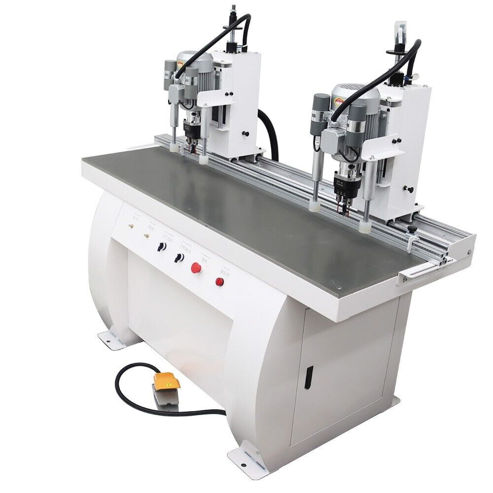 Double Station Woodworking Hinge Drilling Machine Pneumatic Hinge ...