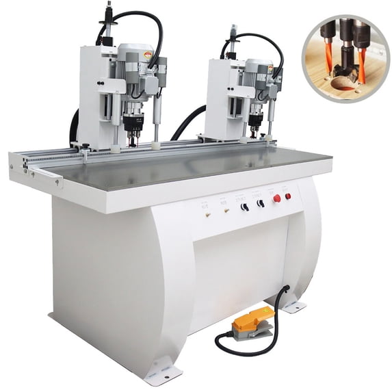 Double Station Woodworking Hinge Drilling Machine Woodworking Pneumatic ...