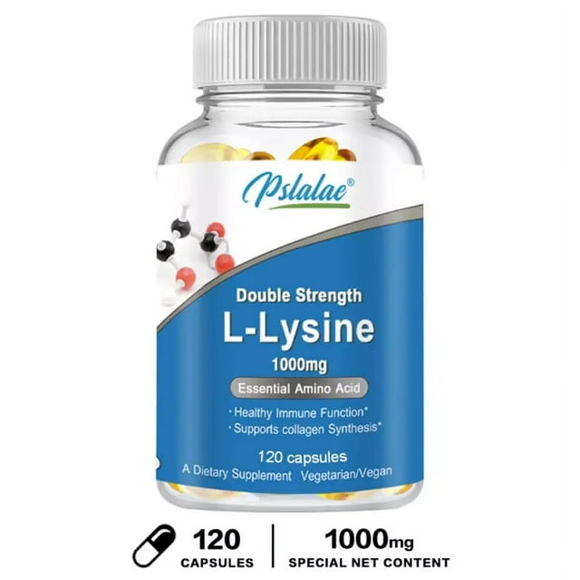 Double Strength L-Lysine Capsules 1000mg - for Cold Sore and Herpes ...