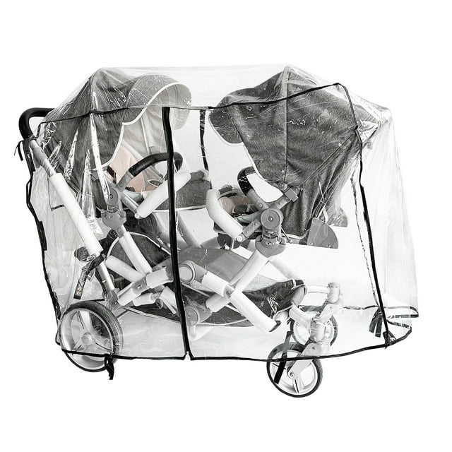 Double Stroller Rain Cover,Rain Cover for Double Tandem Stroller,Big ...