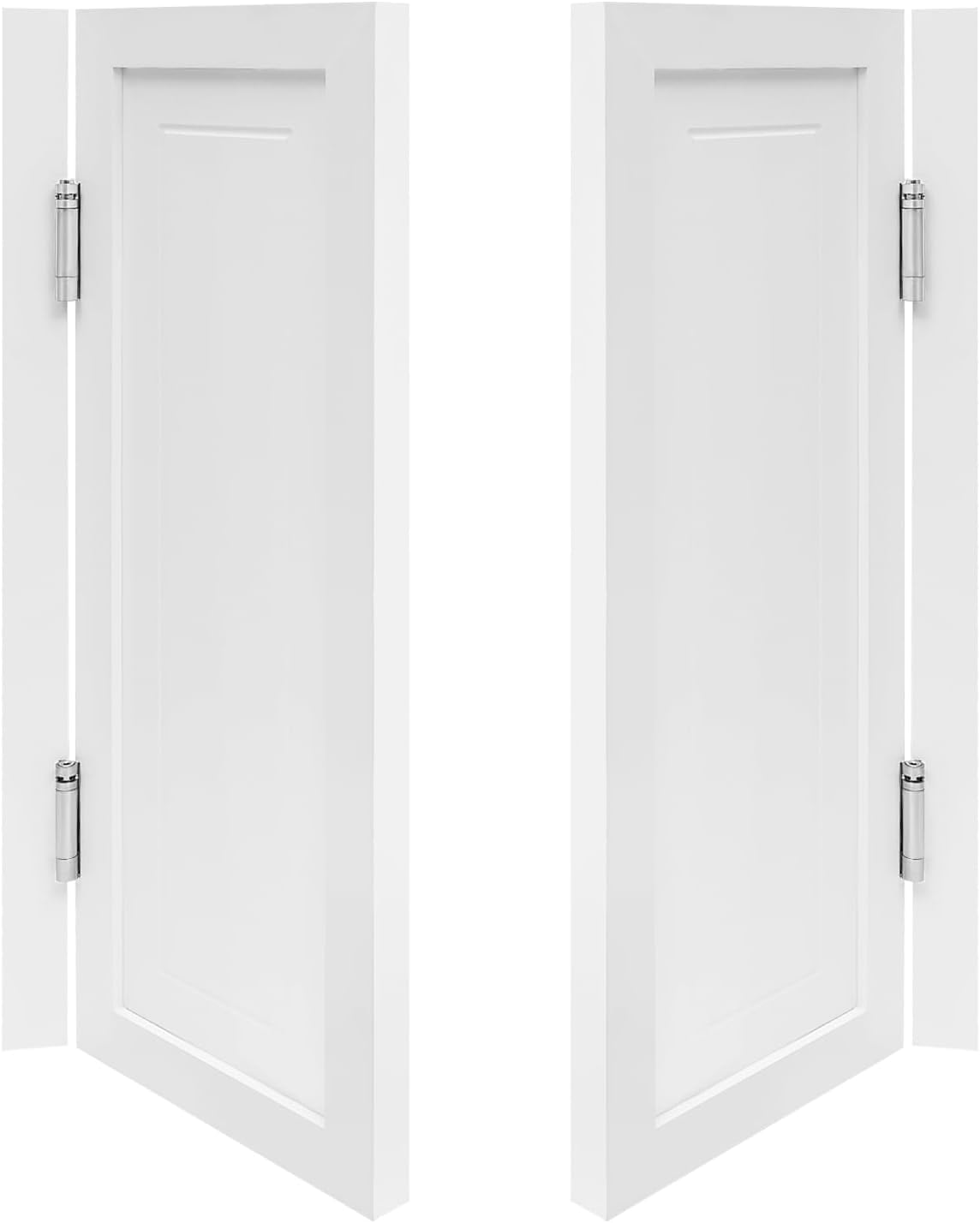 Double Swinging Door, 31.5x35.43in Interior Solid Wood Swing Door, 180 ...