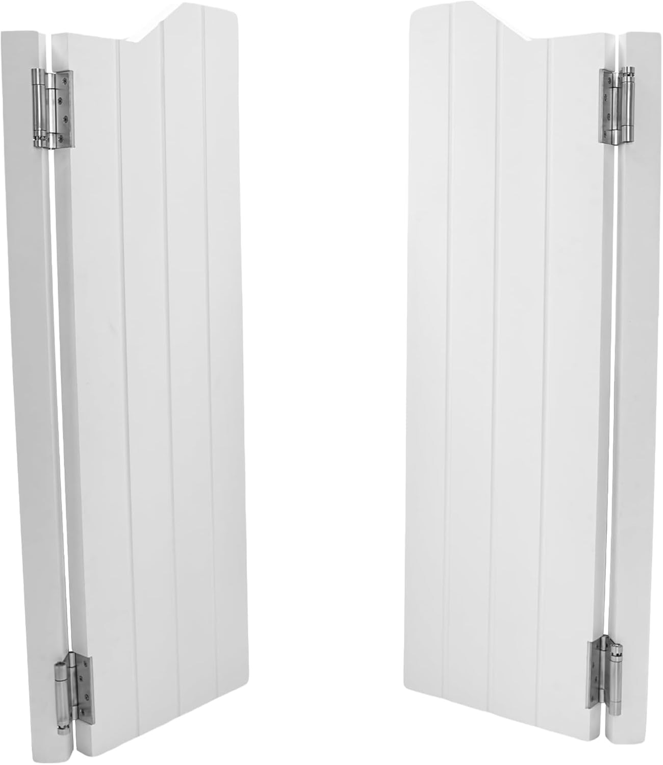 Double Swinging Door, White Wood Cafe Door Swing Saloon Doors with ...