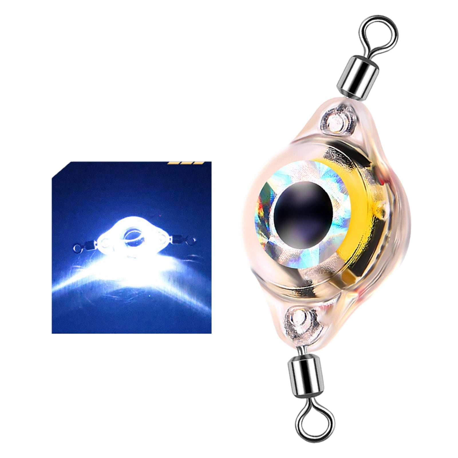 Double Swivels Fishing Spoons Lure Underwater Flasher Trolling Fishing ...