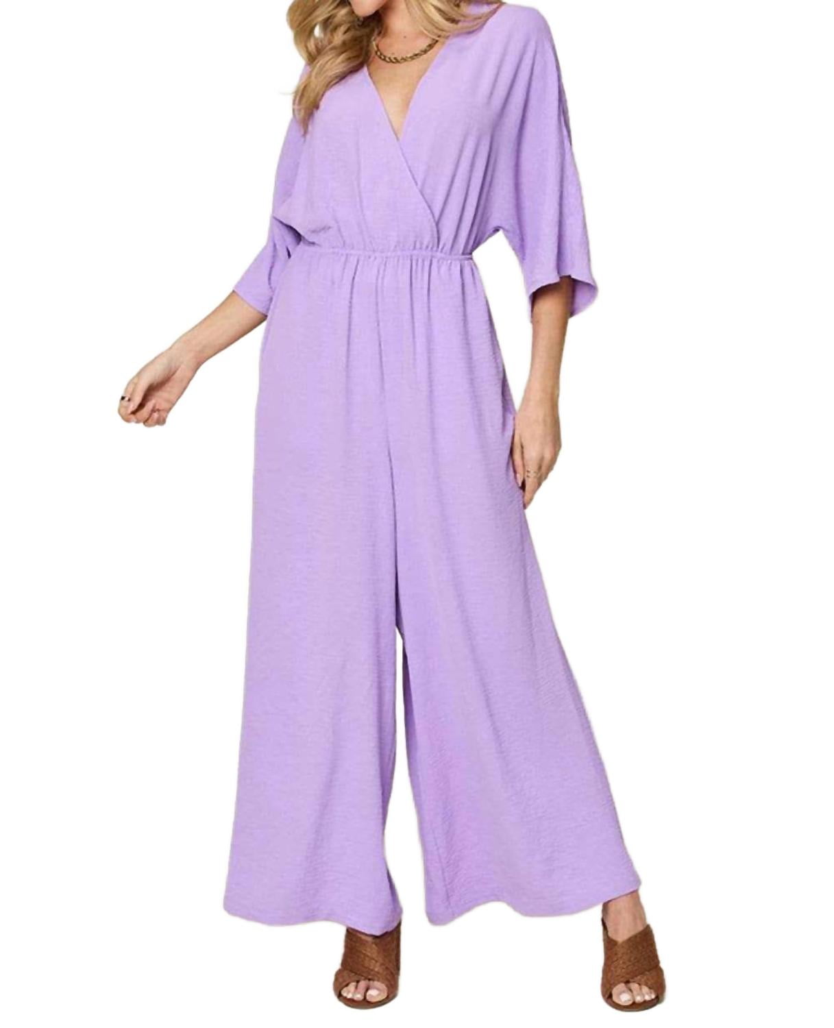 Double Take Chic Surplice Wide Leg Jumpsuit - Walmart.com