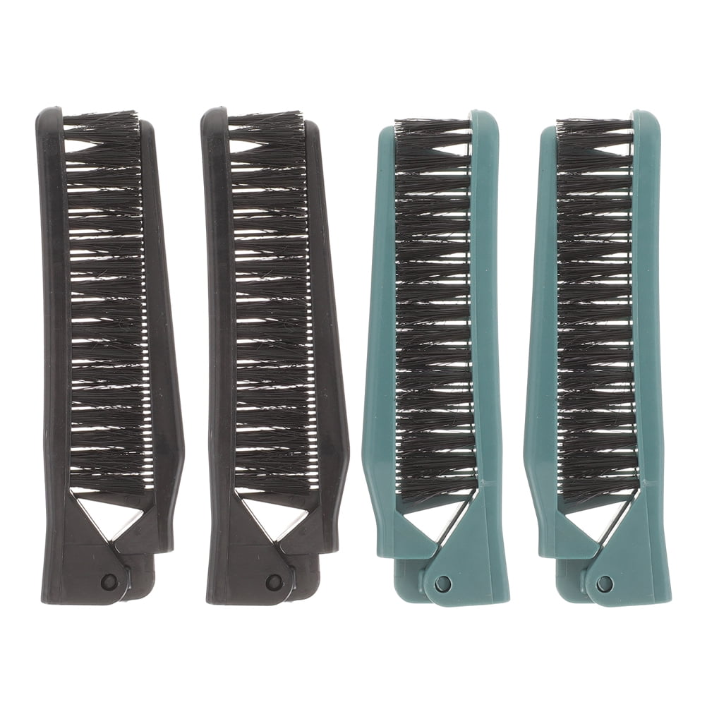 Double Teeth Folding Comb 4 Pcs Foldable Brush Mini for Hair Travel ...