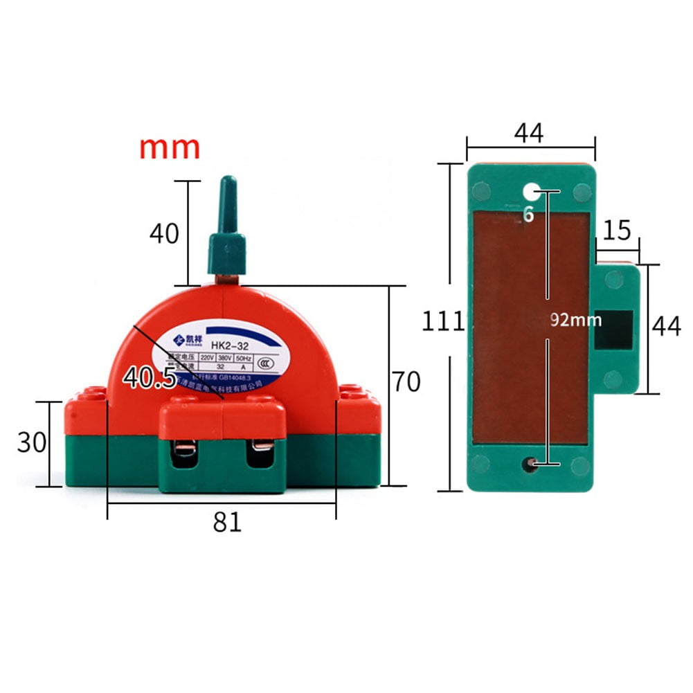 Double Throw Disconnect Switch Reversing Switch for Fail Safe Circuit ...