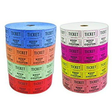 Double Row Roll Ticket 1,000 Consecutively Numbered, Perforated Keep ...