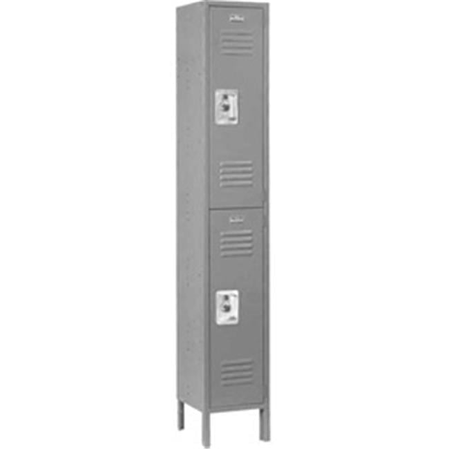 Double Tier Infinity Locker with 2 Door Assembled - Gray - Walmart.com