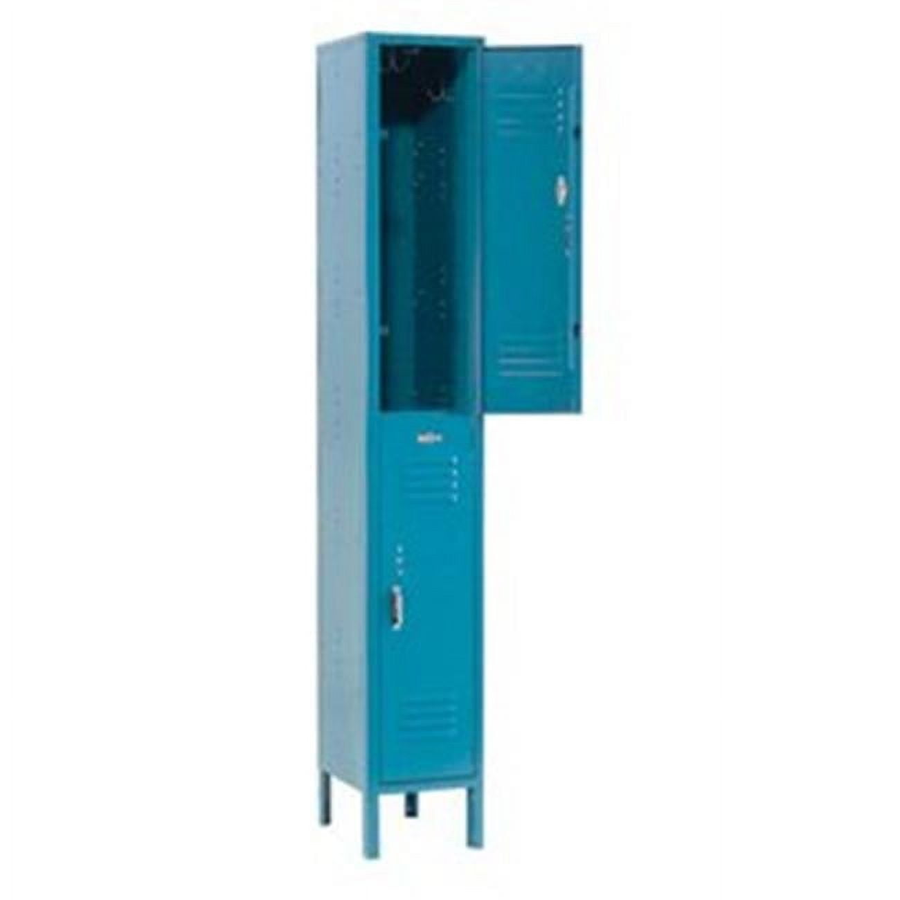 Double Tier Paramount Locker with 2 Door Ready to Assemble - Blue ...