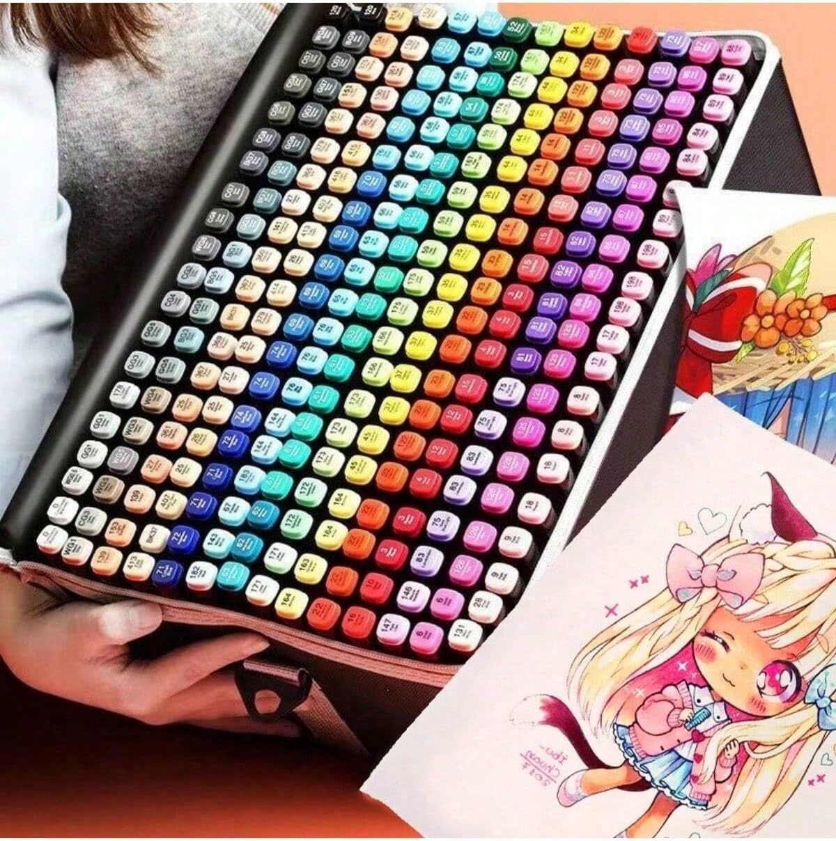 Double Tip Art Marker Set for Drawing, Sketching, Painting and ...