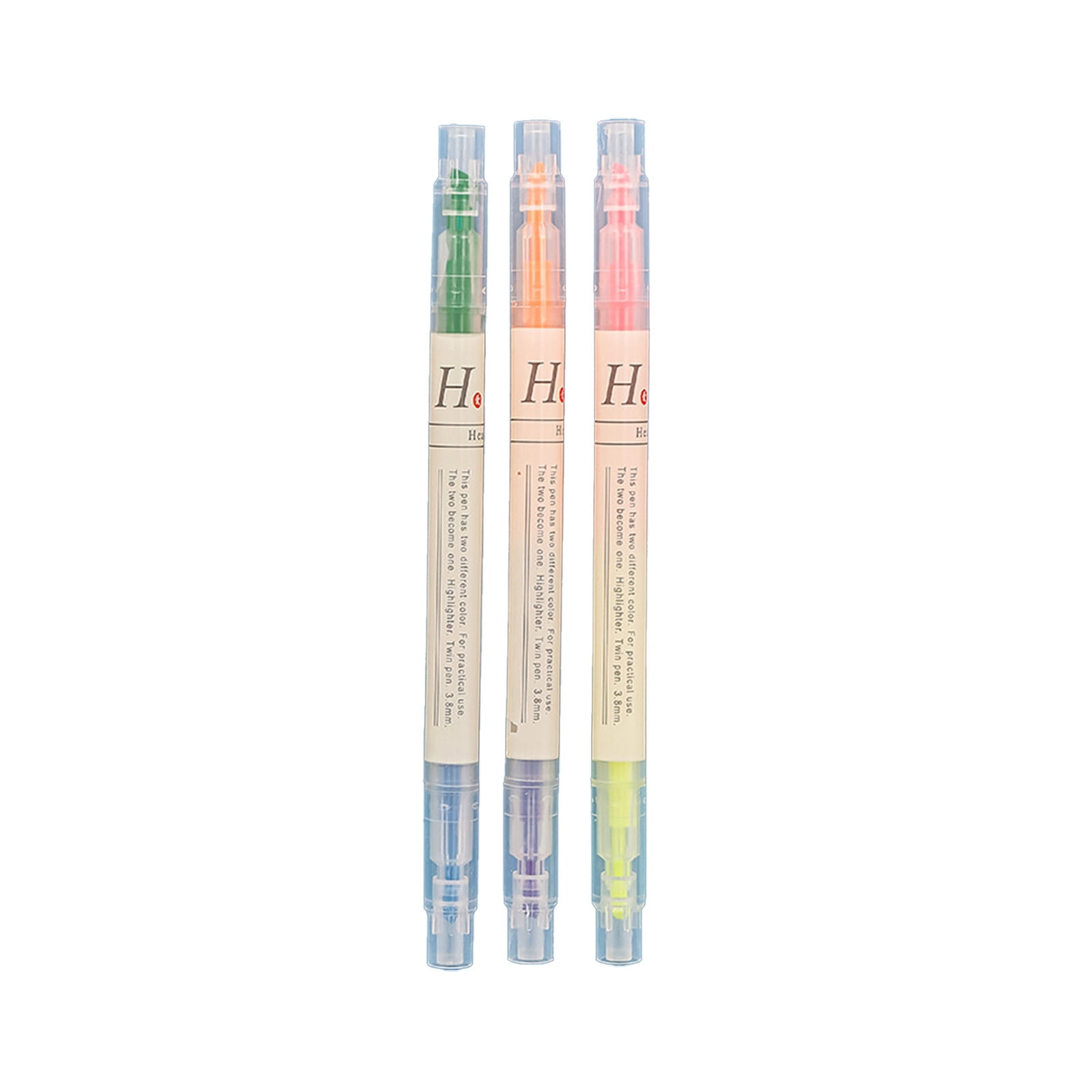 Double Tip Highlighter Set - 5ML Dual-Color Fluorescent Markers with ...