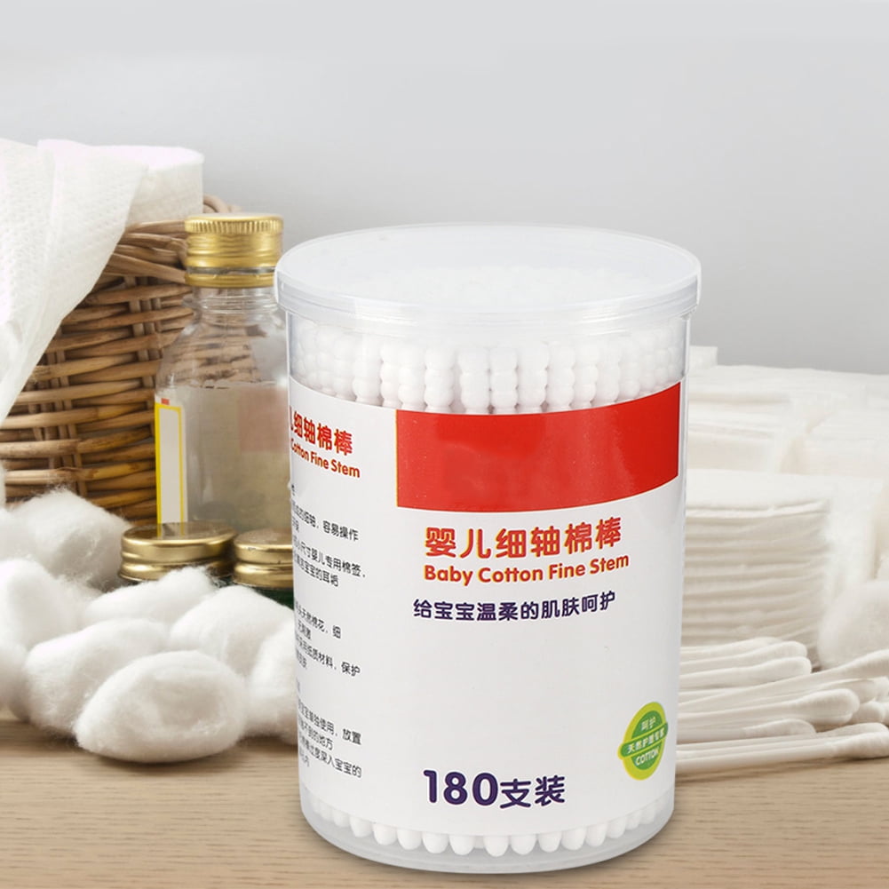 Double Tipped Cotton Buds Spiral Head Safe Highly Absorbent Hygienic ...