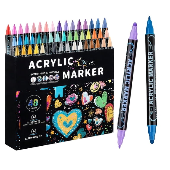 Double-Tipped Doodle Pens with Stackable Ink Colors, Blending Art ...