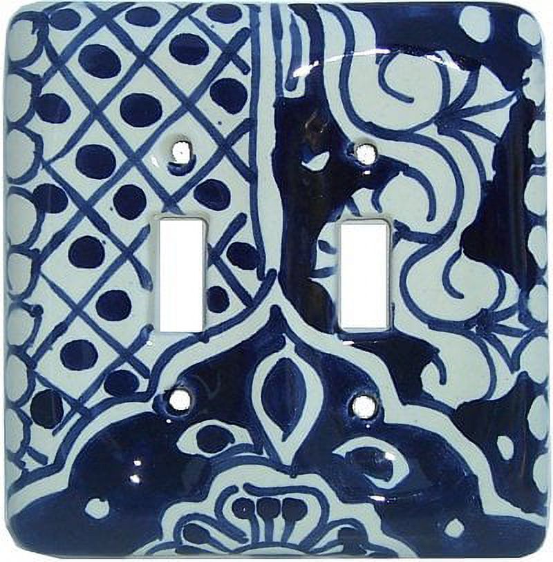 Double Toggle Traditional Talavera Ceramic Switch Plate - Walmart.com