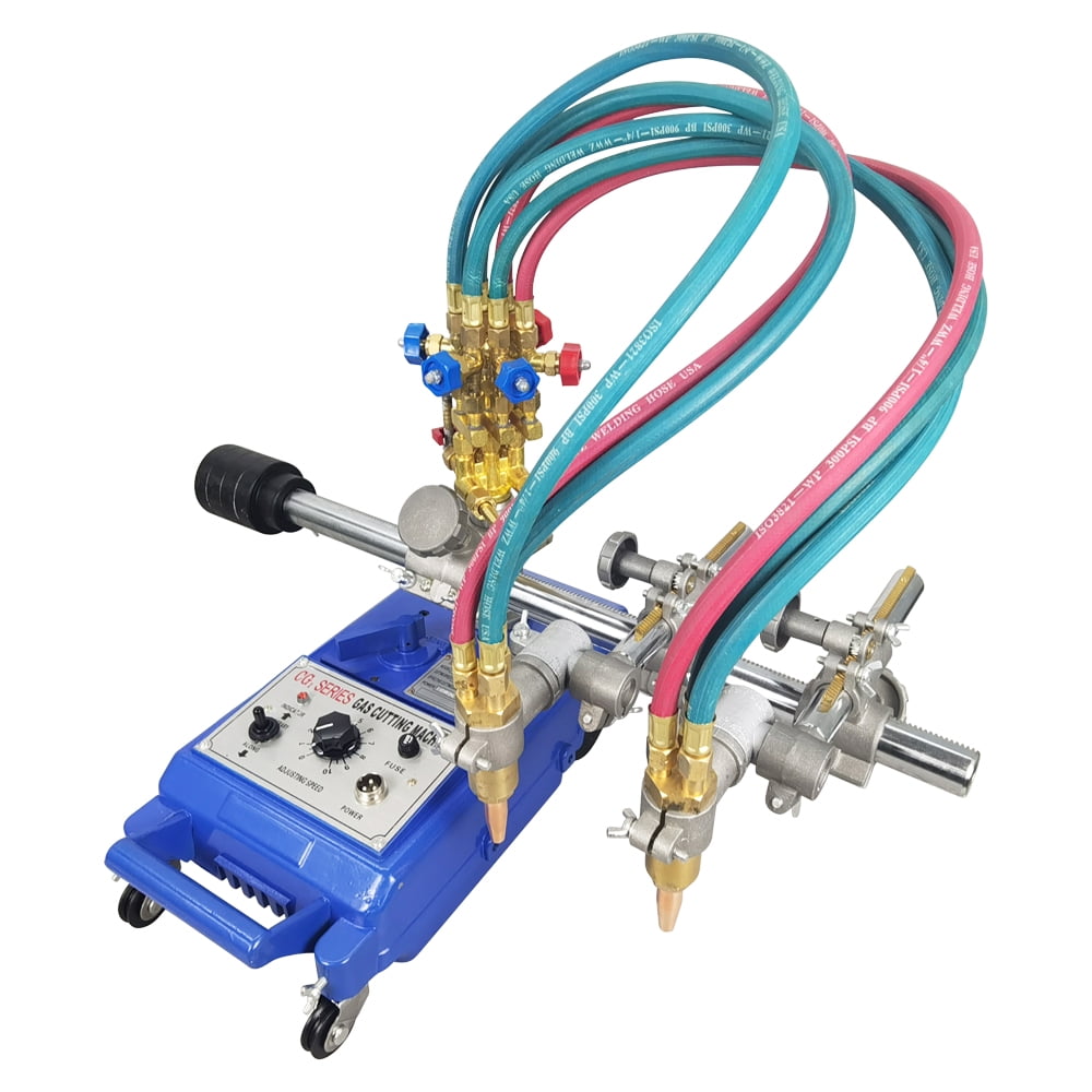 Double Torch Track Burner Electric Straight Line Gas Cutting Machine ...
