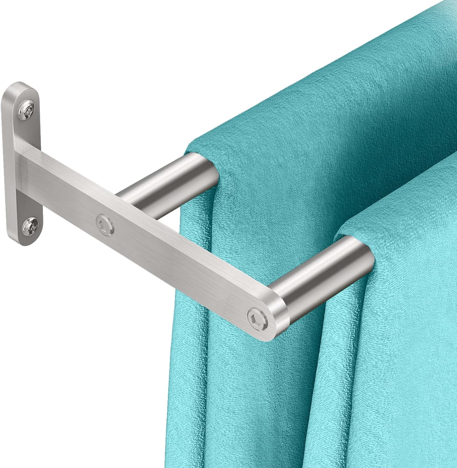 Double Towel Bars, 24 Inch Bath Towel Rack for Bathroom, Stainless ...