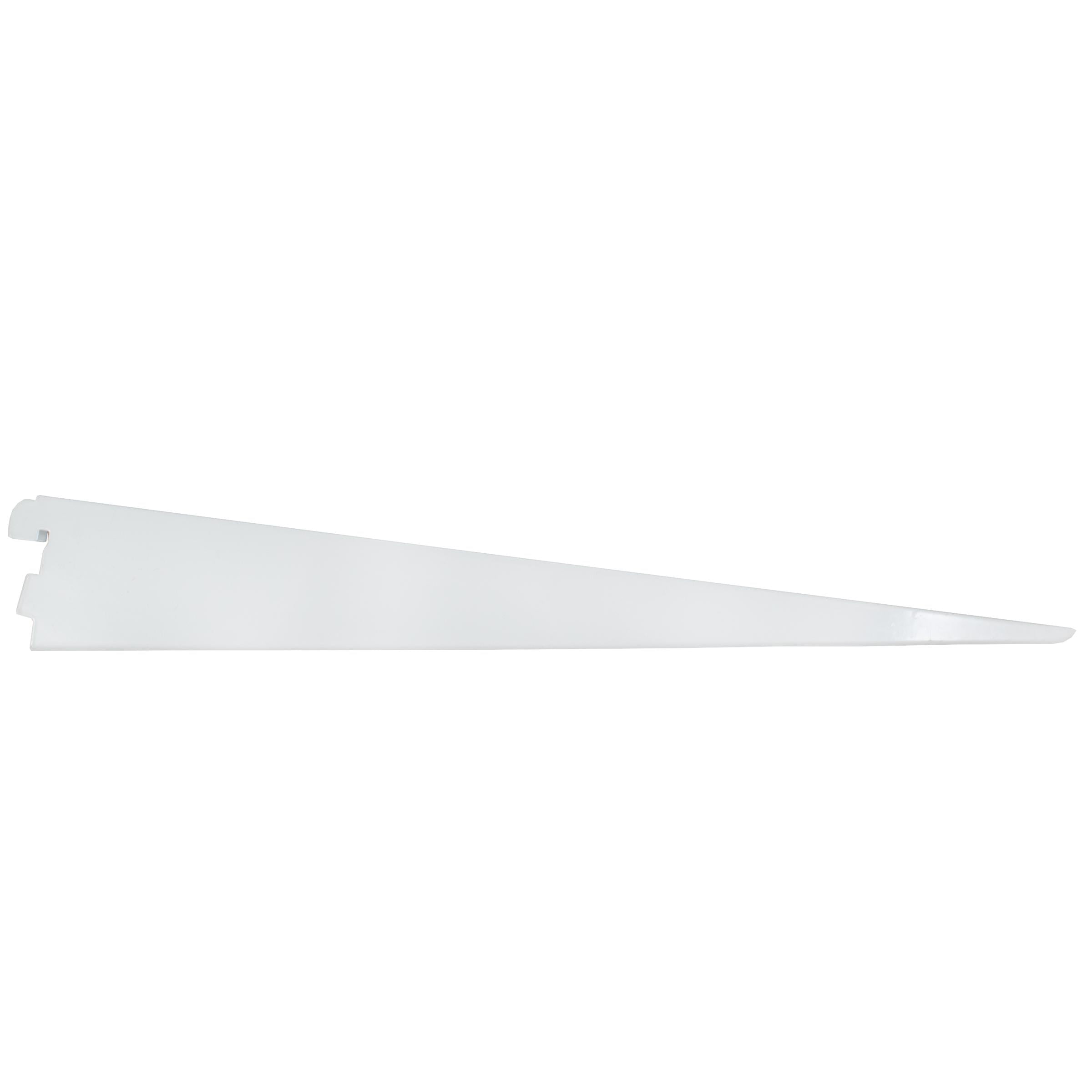 Double Track Shelf Bracket for Wood Shelf, 14 Inches, White by Stone ...